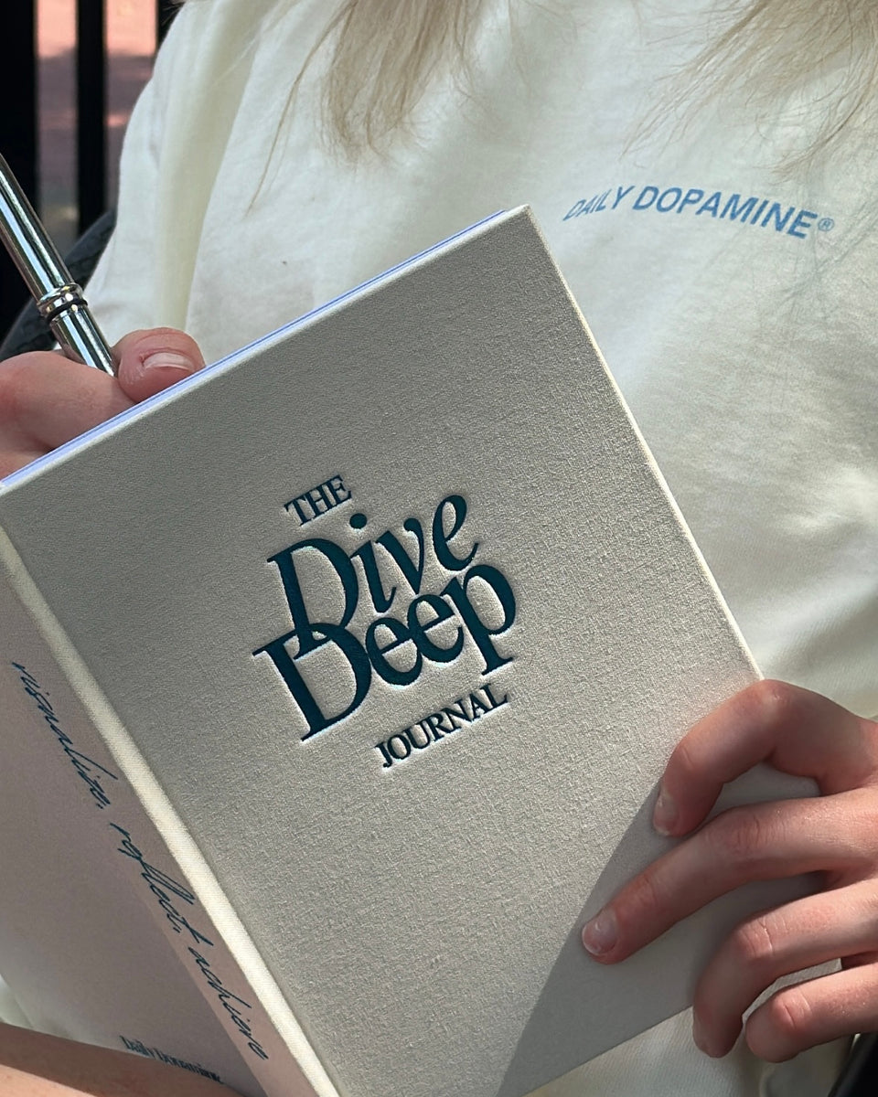 Dive Deep Collection – Journals & Conversation Cards – Daily Dopamine